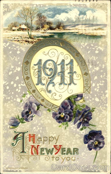 1911 A Happy New Year To You New Year's