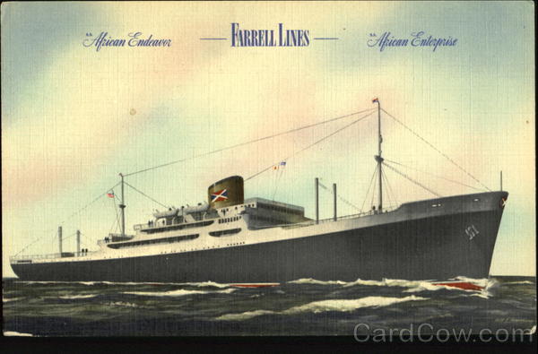 Farrell Lines "African Endeavor" Steamers