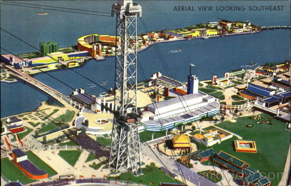 Aerial View Looking Southeast 1933 Chicago World Fair Aerial View Looking Southeast 1933 Chicago World Fair