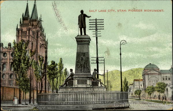 Salt Lake City, Utah. Pioneer Monument