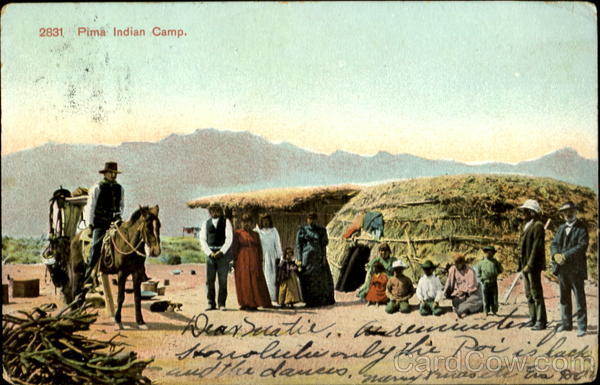 Pima Indian Camp Arizona Native Americana