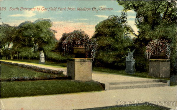 South Entrance to Garfield Park from Madison St. Chicago Illinois