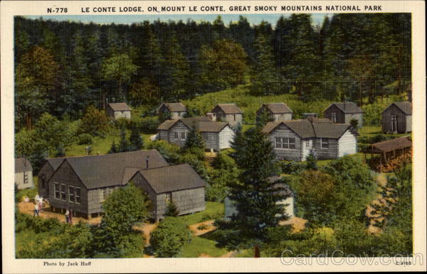 Le Conte lodge on Mount Le Conte, Great Smoky Mountains National Park ...