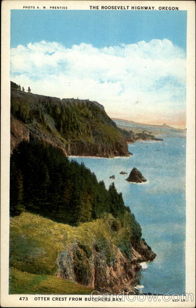 Otter Crest from Butchers Bay - The Roosevelt Highway Oregon