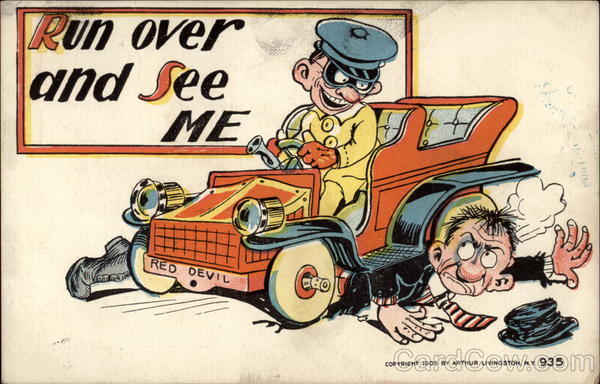 Run over and see me Comic, Funny