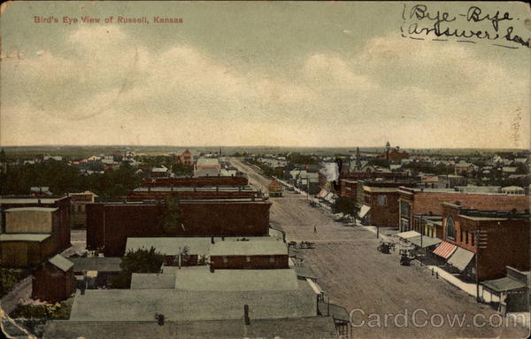 Bird's Eye View of Russell, Kansas