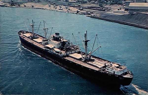 View of Lake Freighter Steamers