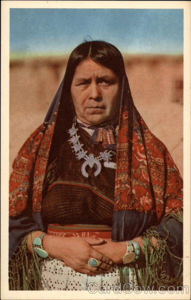 Woman of the Zuni Tribe Native Americana