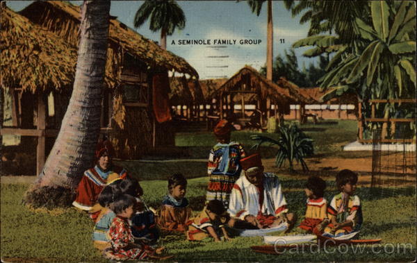 A Seminole Family Group Native Americana