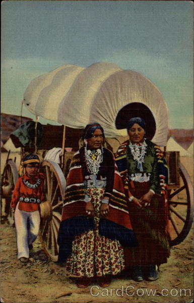 Navajo Women in Native Garb Native Americana