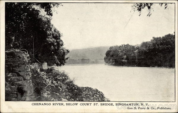 Chenango River, Below St. Bridge Binghamton, NY