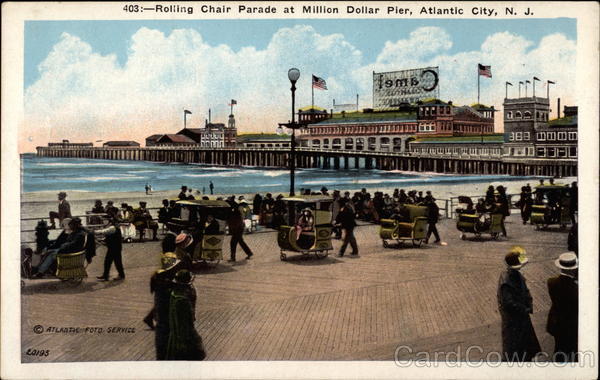 Rolling Chair Parade at Million Dollar Pier Atlantic City, NJ
