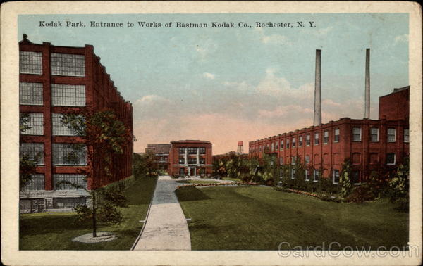 Kodak Park, Entrance to Works of Eastman Kodak Co Rochester, NY
