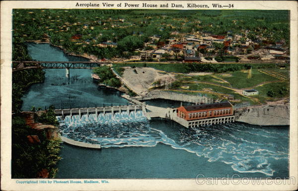 Power House and Dam, Kilbourn Wisconsin Dells, WI