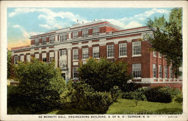 De Merritt Hall, Engineering Building, U. of N.H Durham, NH