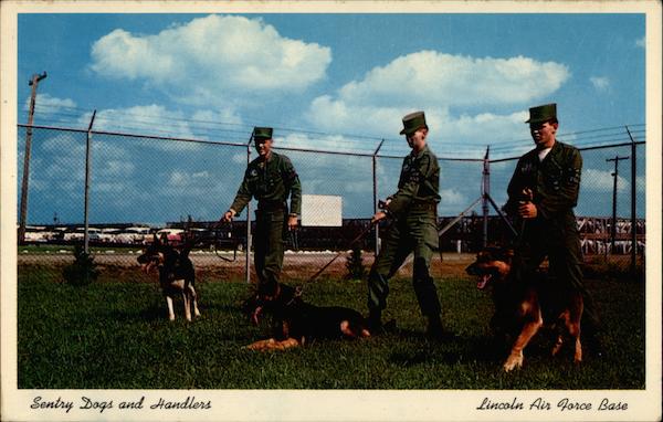 Sentry Dogs and Handlers - Lincoln Air Force Base Nebraska