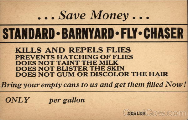 Standard Barnyard Fly Chaser Advertising