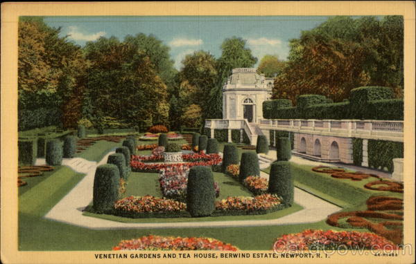 Venetian Gardens and Tea House, Berwind Estate Newport, RI