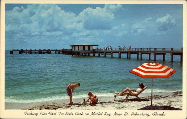 Fishing Pier - Fort De Soto Park on Mullet Key St. Petersburg, FL