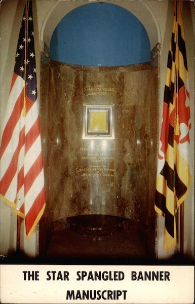 The Star Spangled Banner Manuscript Baltimore, MD