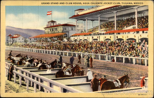 Grand Stand and Club House, Agua Caliente Jockey Club Tijuana, Mexico