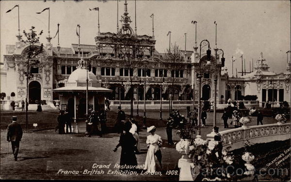Grand Restaurant at the Franco-British Exhibition of 1908 London ...