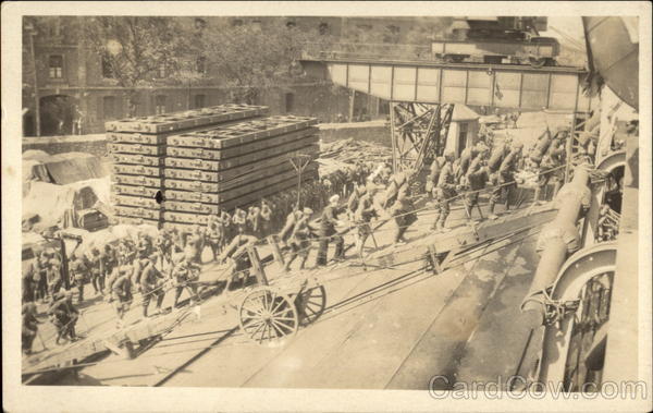 Men boarding a ship Ships