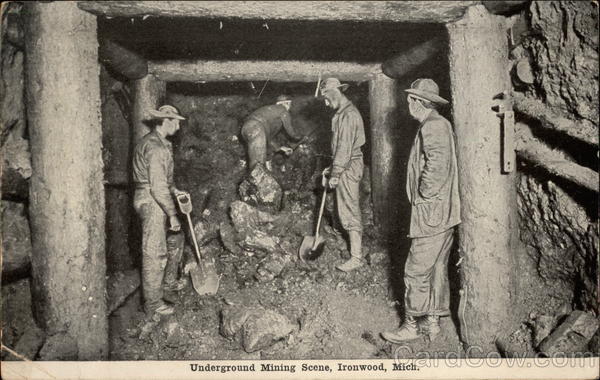 Underground Mining Scene Ironwood, MI