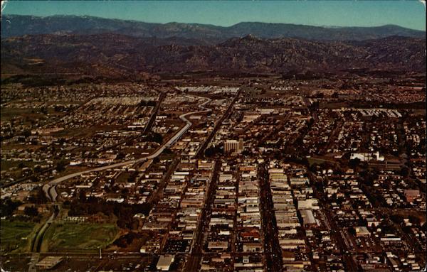 Looking East Over the Downtown Area Escondido, CA