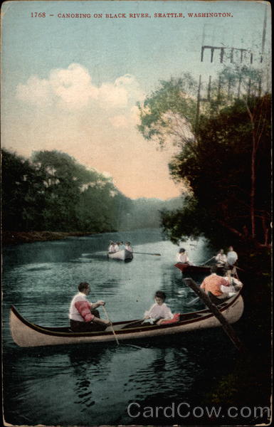 Canoeing on Black River Seattle, WA