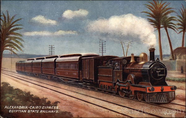 Alexandria-Cairo Express, Egyptian State Railways Trains, Railroad