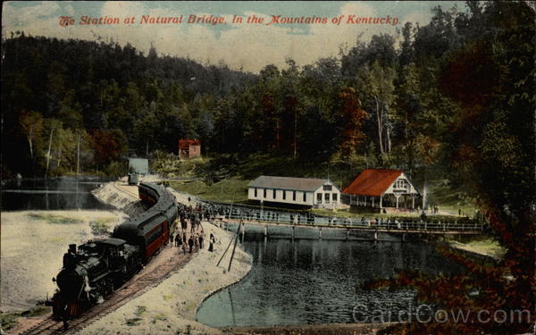 The Station at Natural Bridge in the Mountains of Kentucky Depots