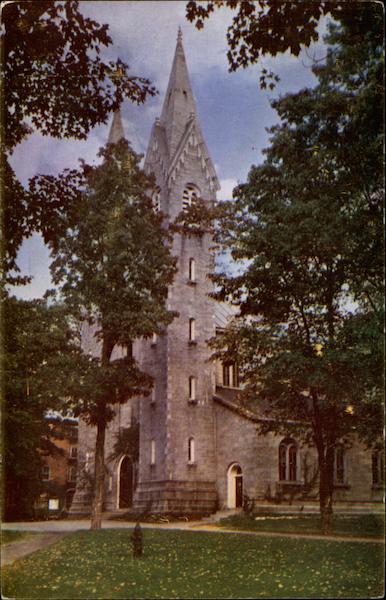 "The Spires" -- Famous Landmark of Bowdoin College Brunswick, ME