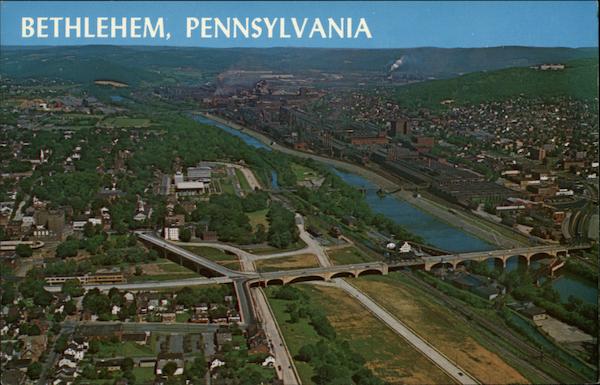 Aerial View Bethlehem, PA