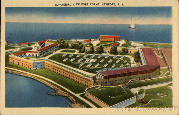 Aerial view of Fort Adams Newport, RI