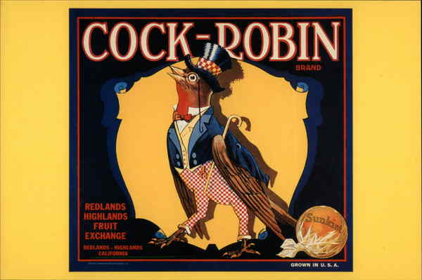 Cock Robin Advertising Reproductions