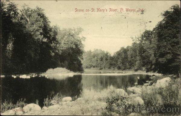 Scene on St. Mary's River Fort Wayne, IN