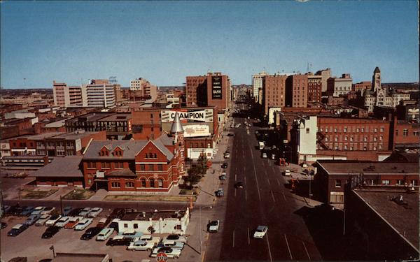 Skyline View - Looking East on Douglas Avenue Wichita, KS