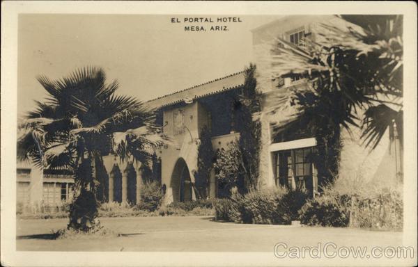 El Portal Hotel Mesa, AZ Postcard