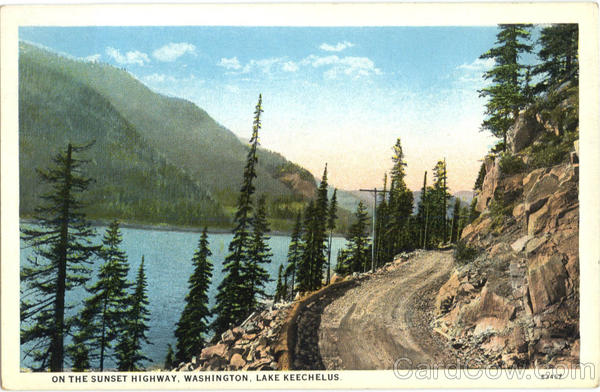 On The Sunset Highway Lake Keechelus, WA