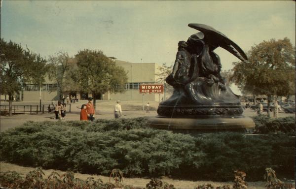 Statue and Fountain at Texas State Fair Grounds Dallas, TX