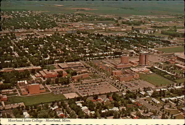 Aerial View of Moorhead State College Minnesota