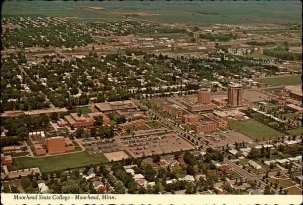Aerial View, Moorhead State COllege Minnesota