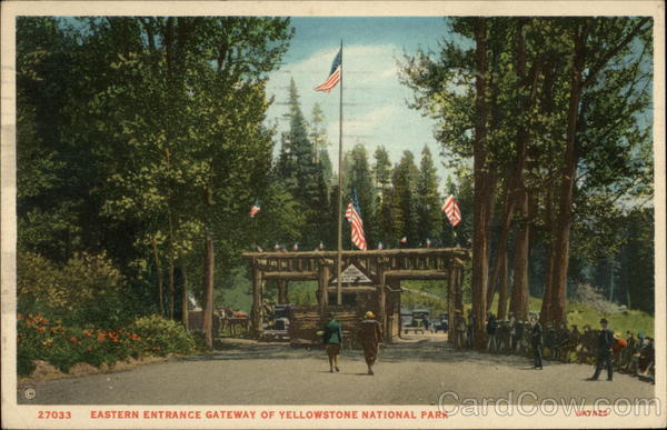 Eastern Entrance Gateway Yellowstone National Park, WY