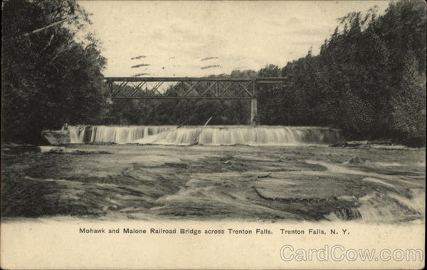 Mohaw and Malone Bridge across Trenton Falls New York