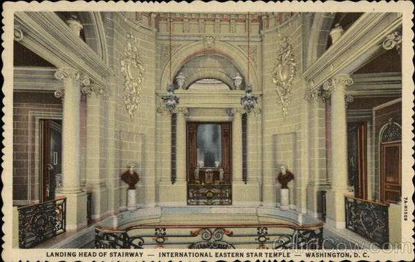 International Eastern Star Temple - Landing Head of Stairway Washington ...