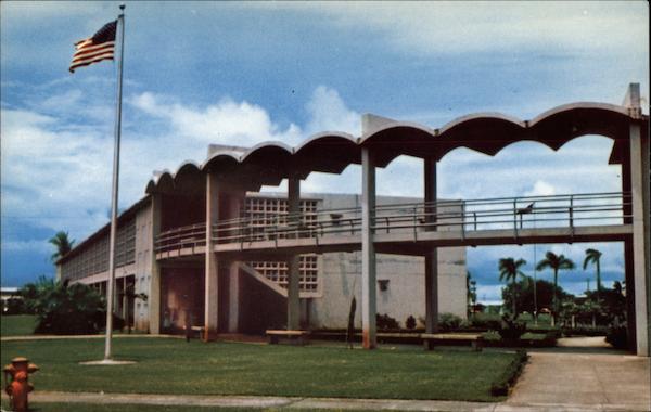 Beautiful Arches of Government Building Guam South Pacific