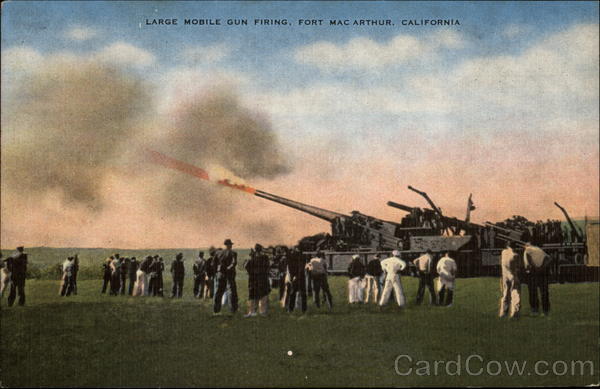 Large Mobile Gun Firing Fort MacArthur, CA