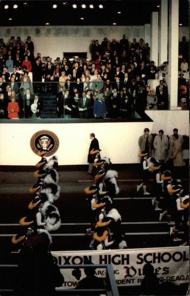 High School Band Passing in Review of President Reagan Dixon, IL