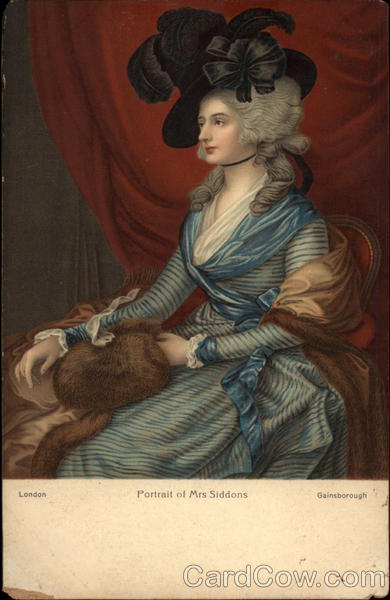 Portrait of Mrs. Siddons Women